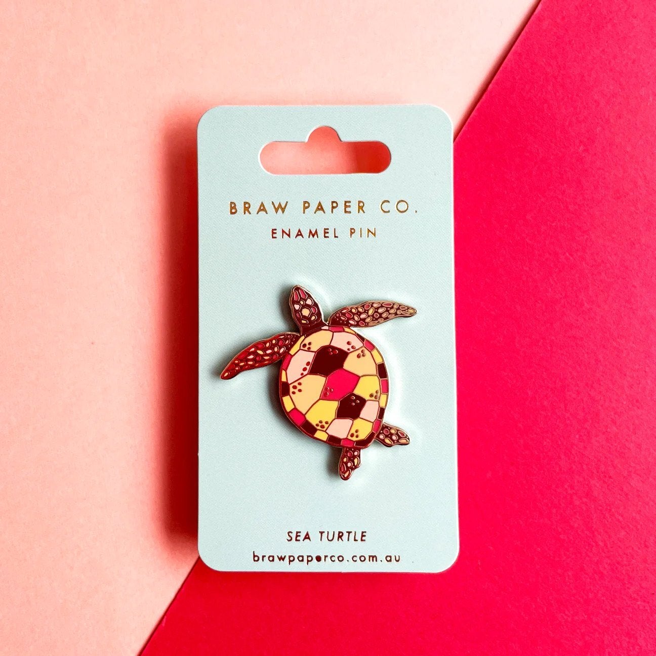 Enamel Pin Braw Paper | Artisan's Nest Collective Newtown